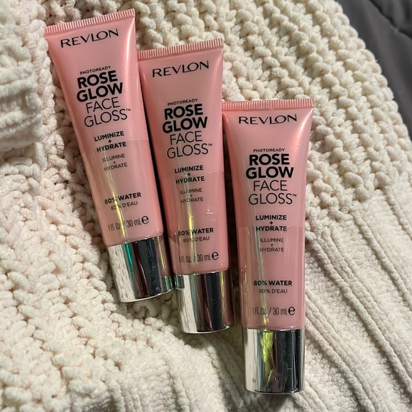 Revlon | Makeup | Revlon Rose Glow Face Gloss Primer 3 Bottles | Poshmark